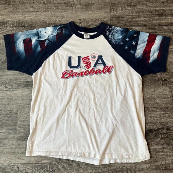 USA Baseball | Shirts | Usa Baseball Sleeve Aop Mens Xl Graphic Tshirt ...